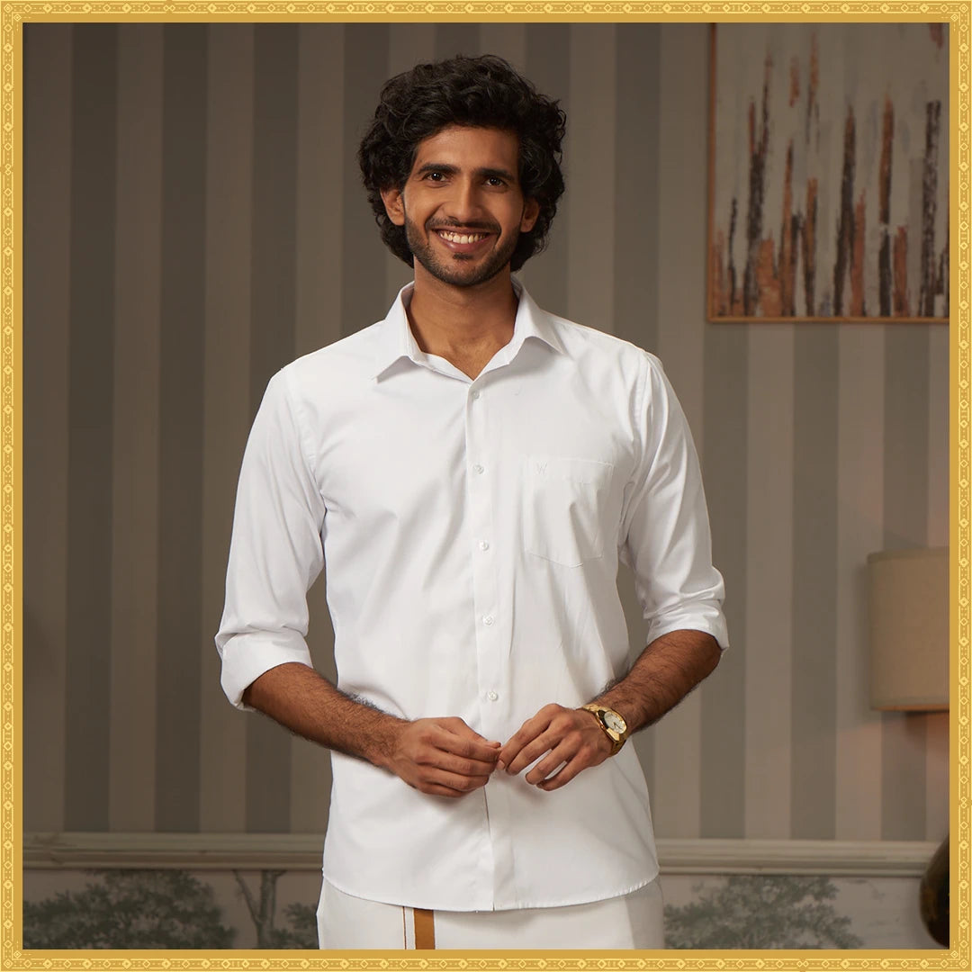 Buy Premium White Cotton Shirts for Men - Formal & Casual ...